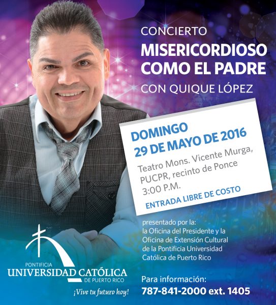 Quique López se presenta en el concierto Misericordioso como el Padre ...