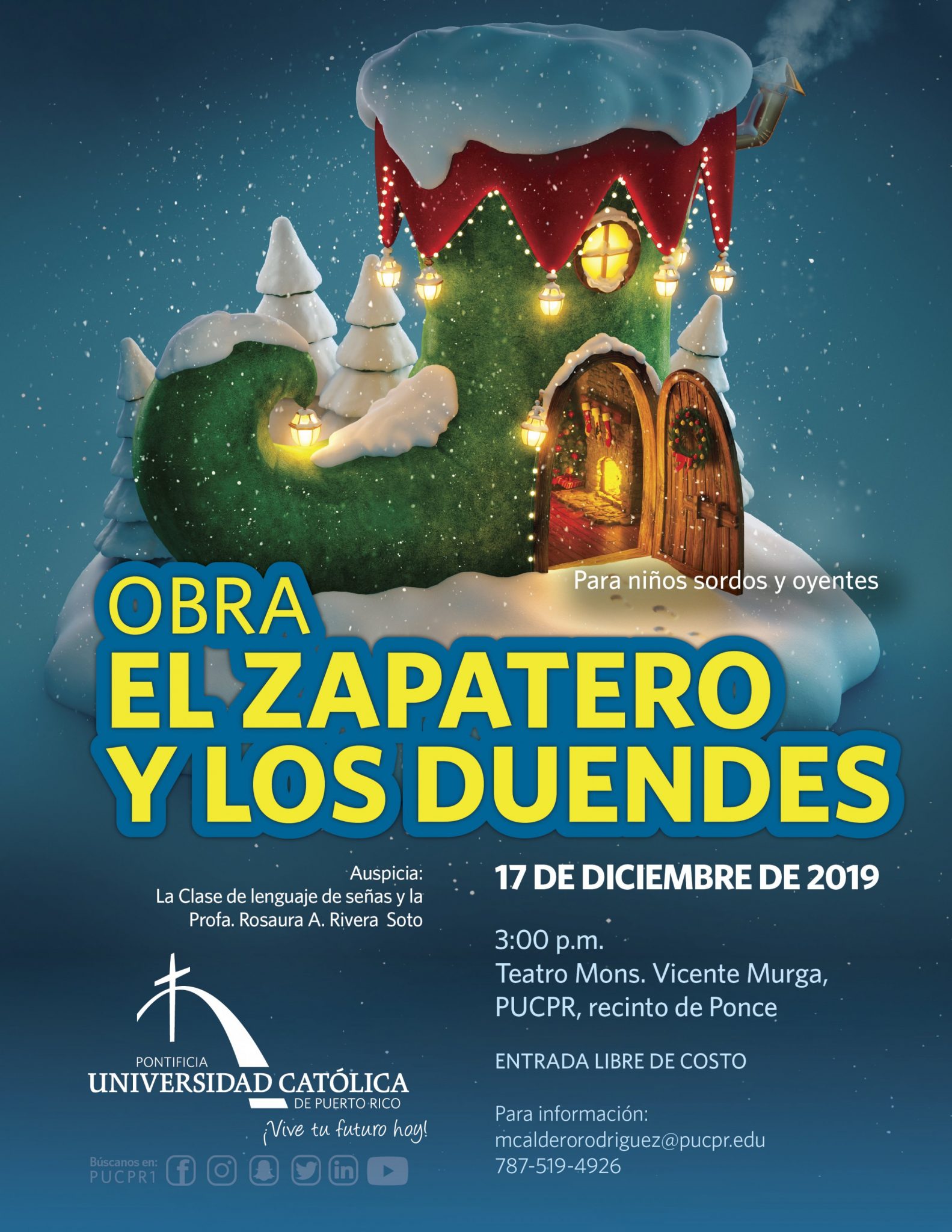 Obra El zapatero y los duendes – Huellas del Futuro