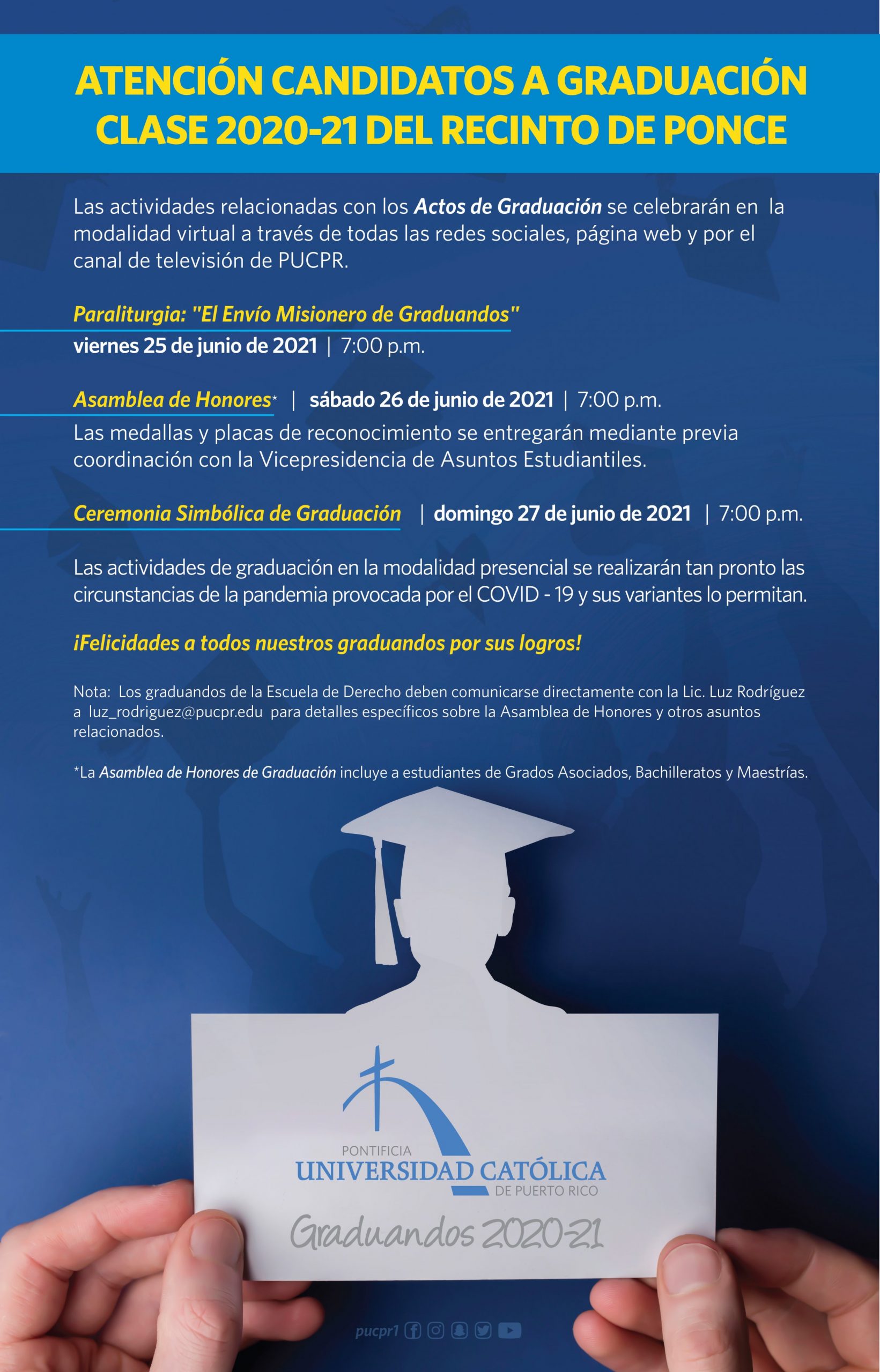 ¡Atención graduandos! – Huellas del Futuro